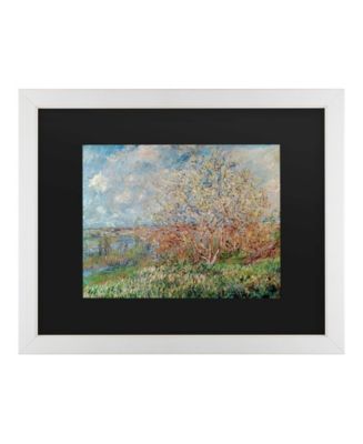 Claude Monet Spring 1880 Matted Framed Art - 20" x 25" - Macy's