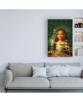 Trademark Global Dan Craig Portrait of a Girl Canvas Art - 36.5" x 48 ...