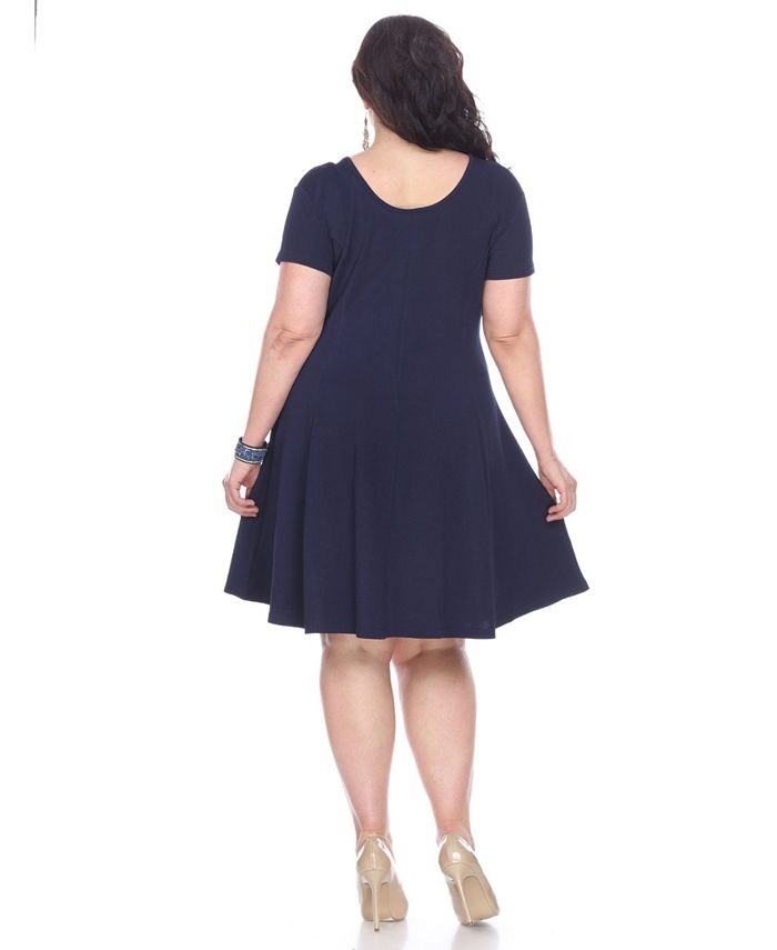 White Mark Women's Plus Size Cara Dress - Macy's