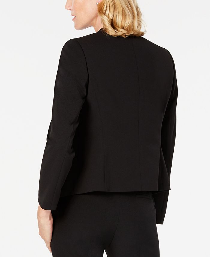 Kasper Open-Front Draped-Lapel Jacket - Macy's