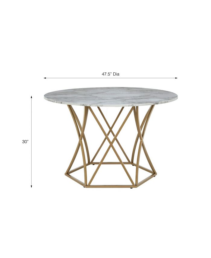 CosmoLiving Cosmo living Elle Round Dining Table - Macy's