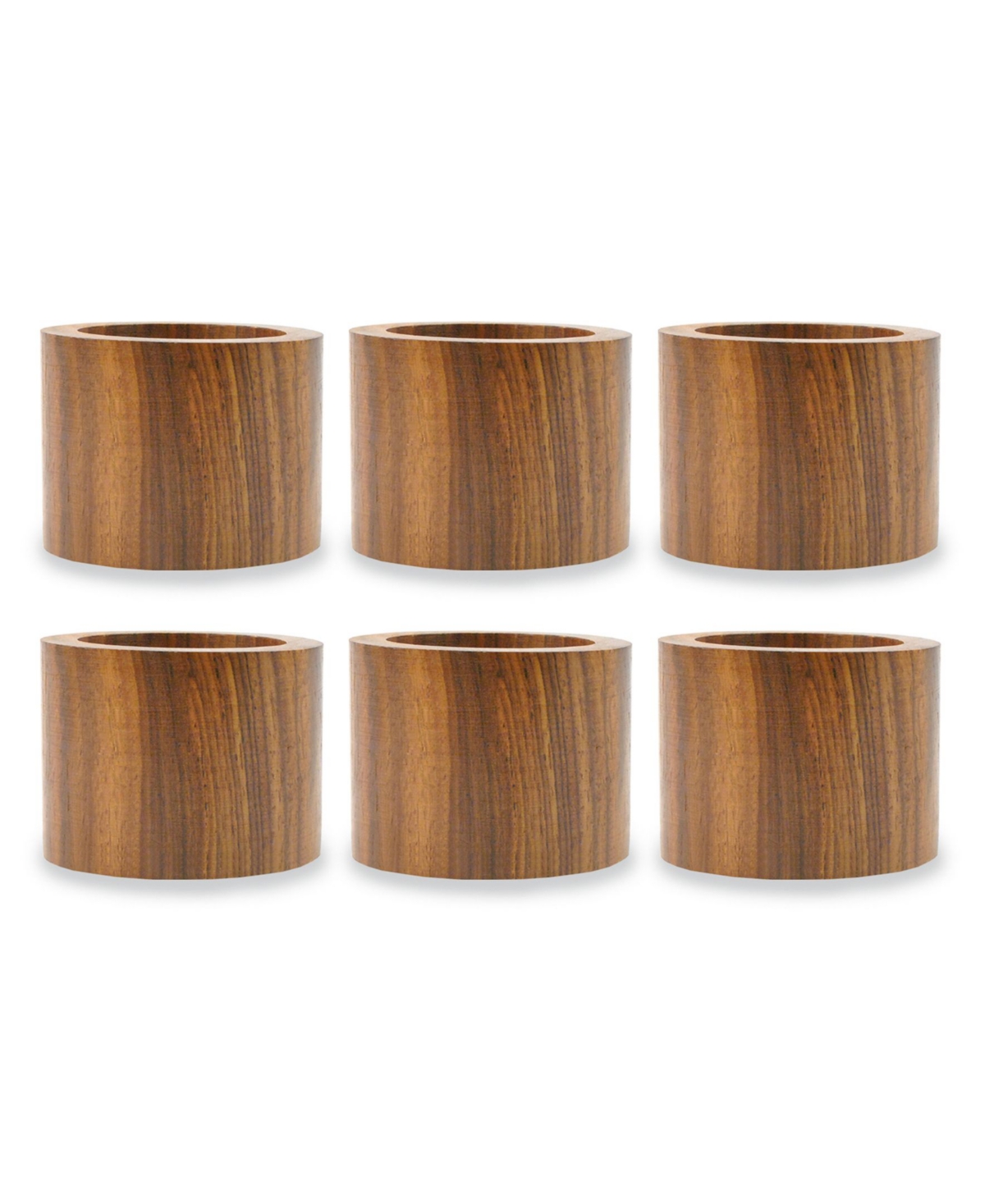 Click here for Design Imports Wood Band Napkin Ring  Set of 6 - B... prices