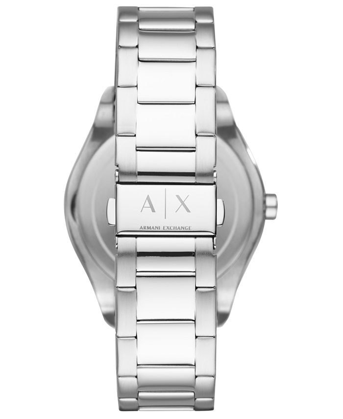 A|X Armani Exchange Men's Fitz Stainless Steel Bracelet Watch 44mm - Macy's