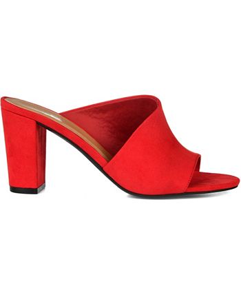 Journee Collection Women's Allea Block Heel Dress Sandals - Macy's