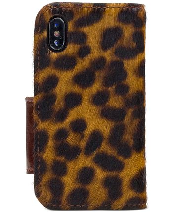 Patricia Nash Brenna Calf Hair Leopard iPhone X Case - Macy's