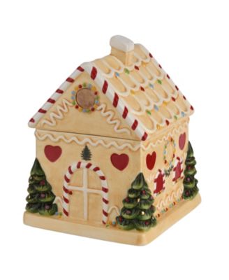 Spode Christmas Tree Gingerbread House Candy Jar - Macy's