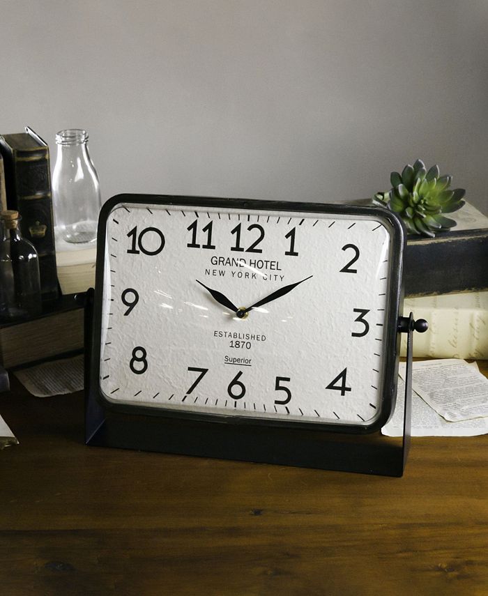 VIP Home & Garden Metal Table Clock - Macy's