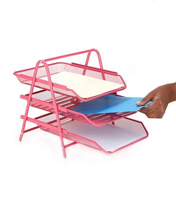 Mind Reader 3 Tier Paper Tray Desk Organizer - Macy's