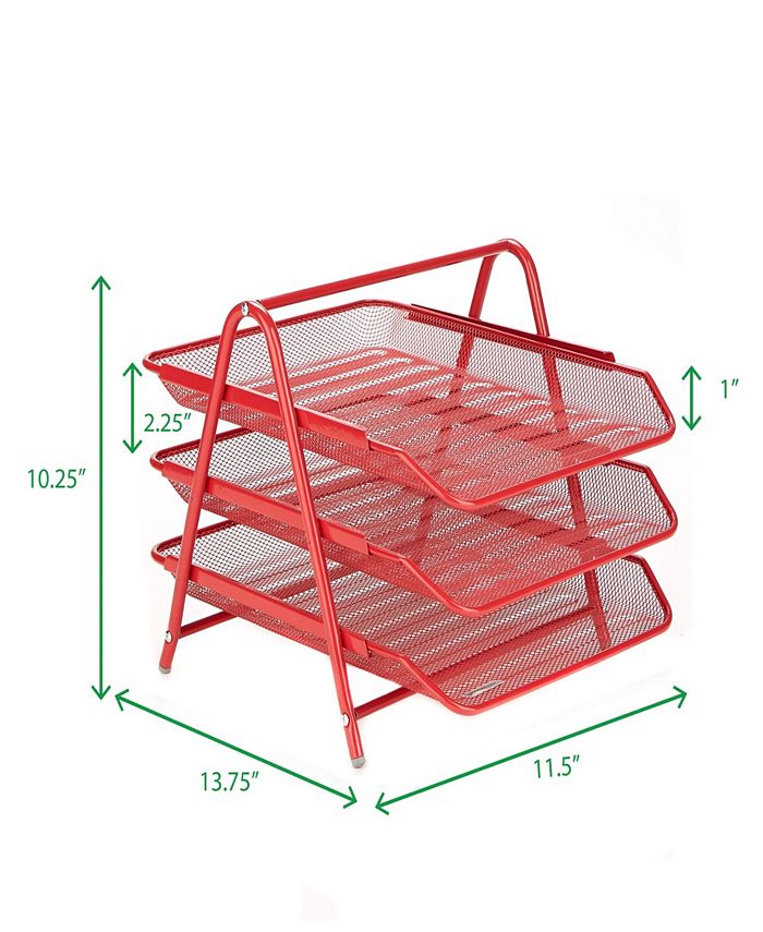 Mind Reader 3 Tier Paper Tray Desk Organizer - Macy's
