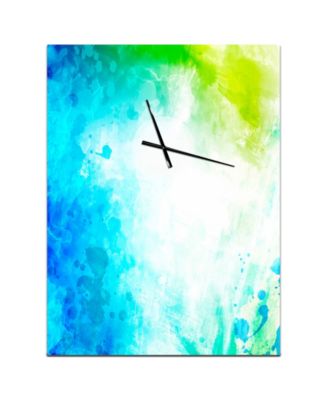 Design Art Designart Oversized Abstract Metal Wall Clock - Macy's