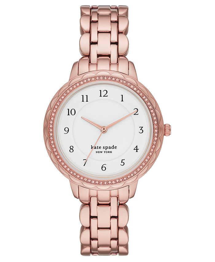 kate spade new york Women's Morningside Rose Gold-Tone Stainless Steel ...