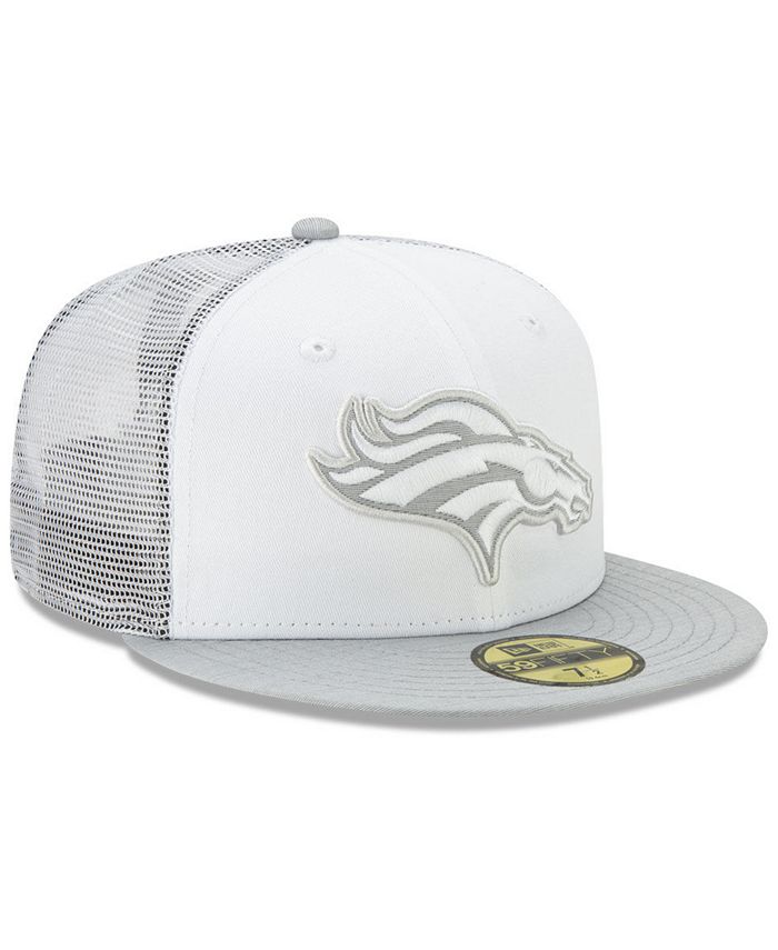 New Era Denver Broncos White Cloud Meshback 59FIFTY Cap - Macy's