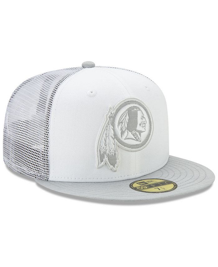 New Era Washington Redskins White Cloud Meshback 59FIFTY Cap - Macy's
