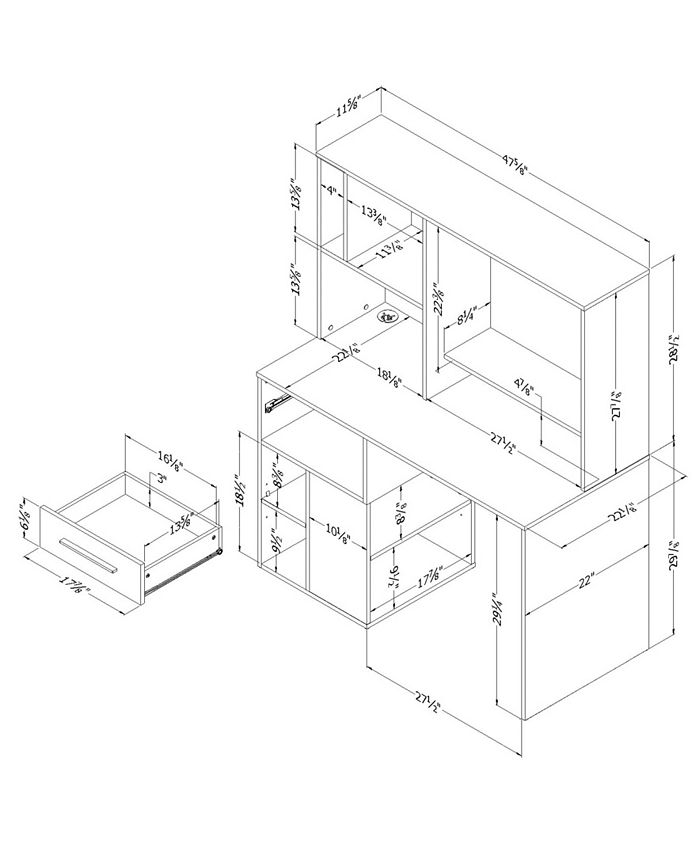 South Shore Annexe Desk - Macy's