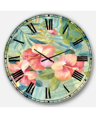 Designart Traditional Oversized Metal Wall Clock - 36 x 36 - Macy's