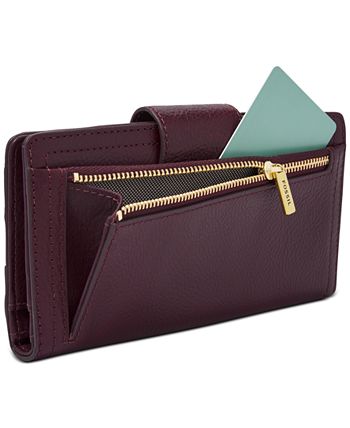 Fossil RFID Logan Leather Tab Wallet - Macy's