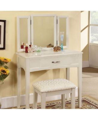 Benzara Vanity Table with a Stool - Macy's