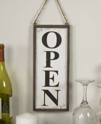 VIP Home International Wood "Open/Closed" Sign - Macy's