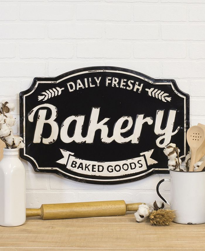 VIP Home & Garden VIP Home International Metal "Bakery" Sign - Macy's