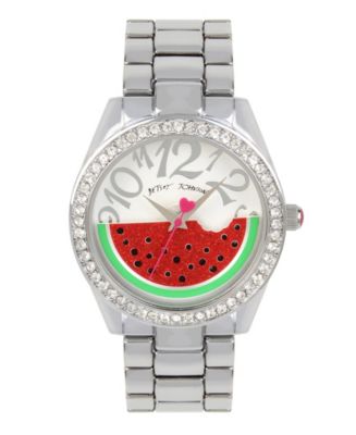 Betsey Johnson Rotating Watermelon Watch 40mm - Macy's