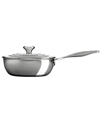 Le Creuset Stainless Steel 2-Qt. Saucier Pan with Lid - Macy's