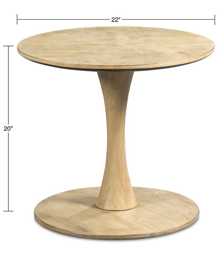 Furniture Piper Round Side Table - Macy's