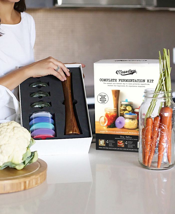 Masontops 9 pieces Wide Mouth Fermentation Kit - Macy's