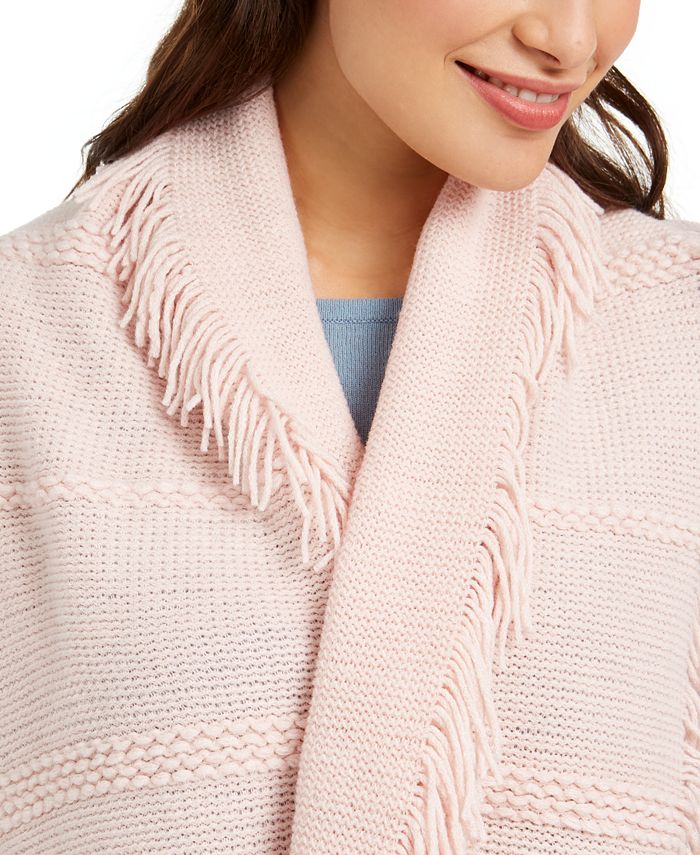 INC International Concepts INC Raschel-Knit Loop Scarf With Fringe ...