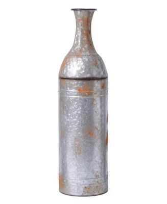 Vintiquewise 33" Rustic Farmhouse Style Galvanized Metal Floor Vase ...