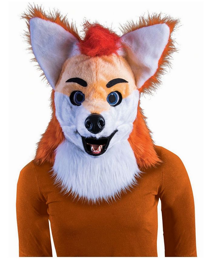 BuySeasons Adult Moving Jaw Cartoon Fox Mask - Macy's