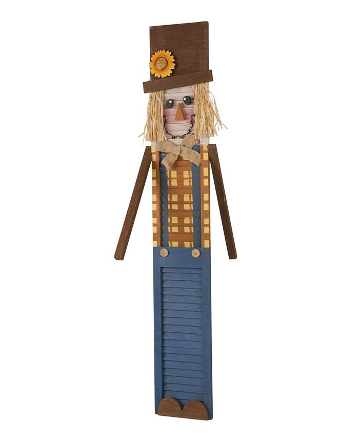 Glitzhome Wooden Scarecrow Porch Sign - Macy's