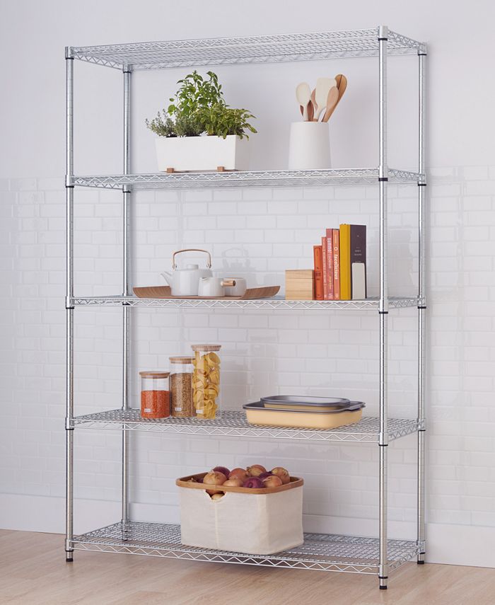 TRINITY 5-Tier Wire Shelving Rack - Macy's