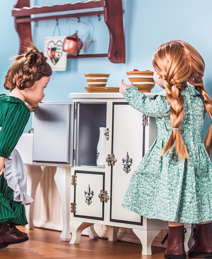 The Queen's Treasures 1930's American Style Icebox With Milk, Eggs and ...