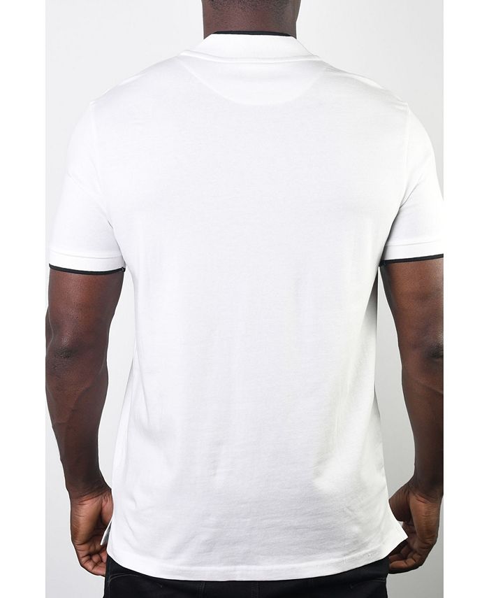 Members Only Men's Teddy Collar Metal Button Polo - Macy's