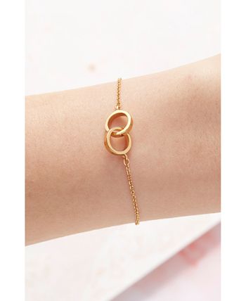 Olivia Burton Classics Double Ring Charm Bracelet - Macy's
