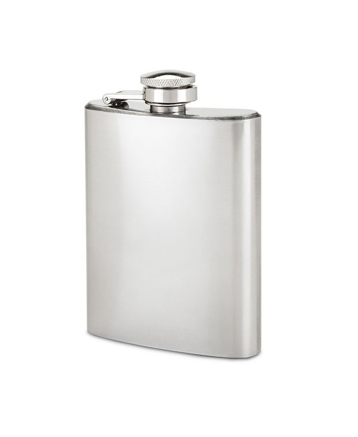 True Brands Flask Stainless Steel Flask, 4 Oz & Reviews - Bar & Wine ...