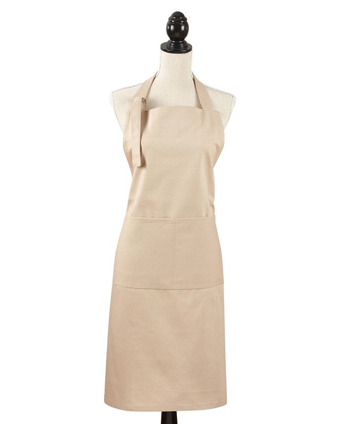 Saro Lifestyle Classic Cuisine Denim Pocket Apron - Macy's