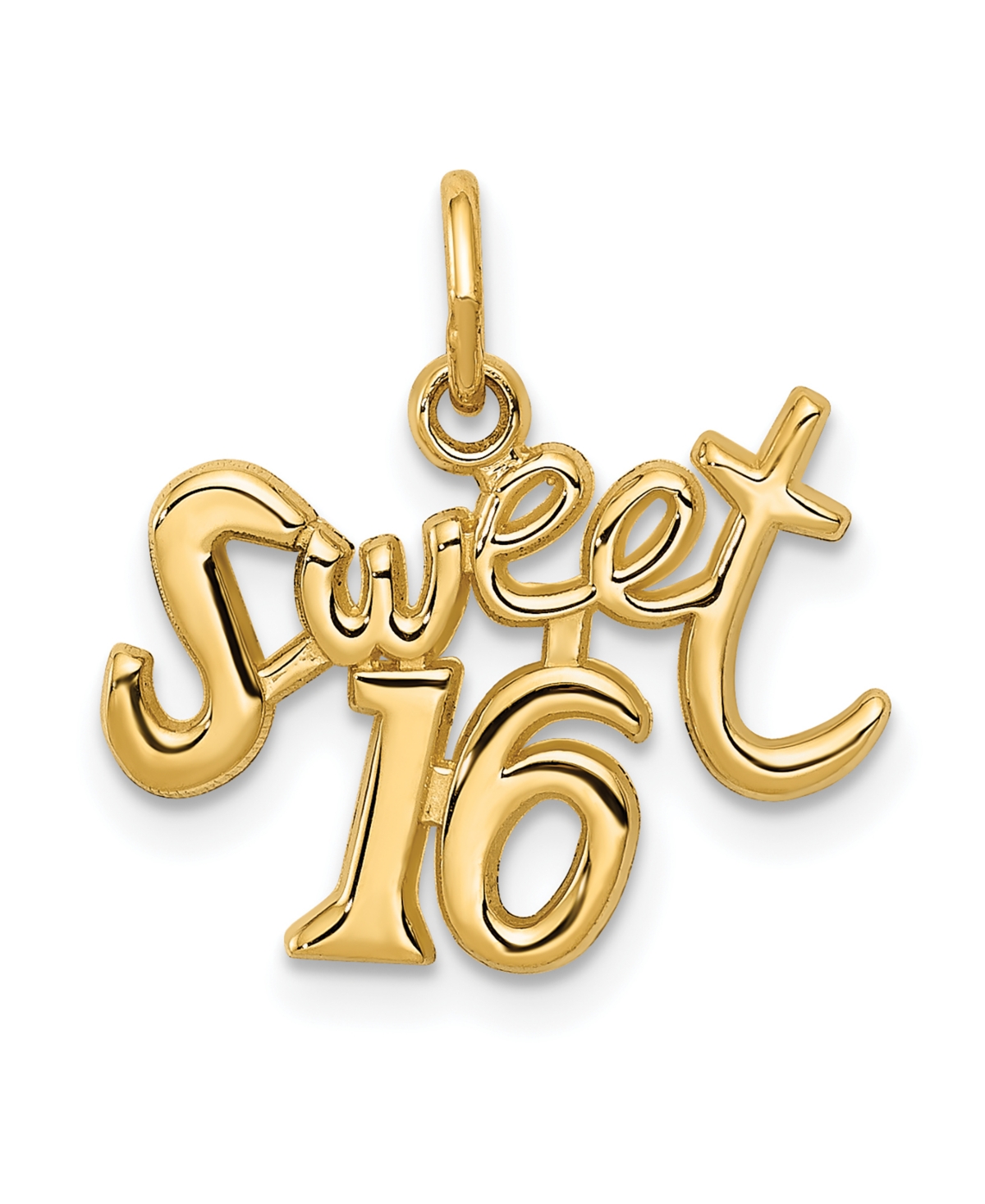 Click here for Sweet 16 Charm in 14k Gold - Gold prices