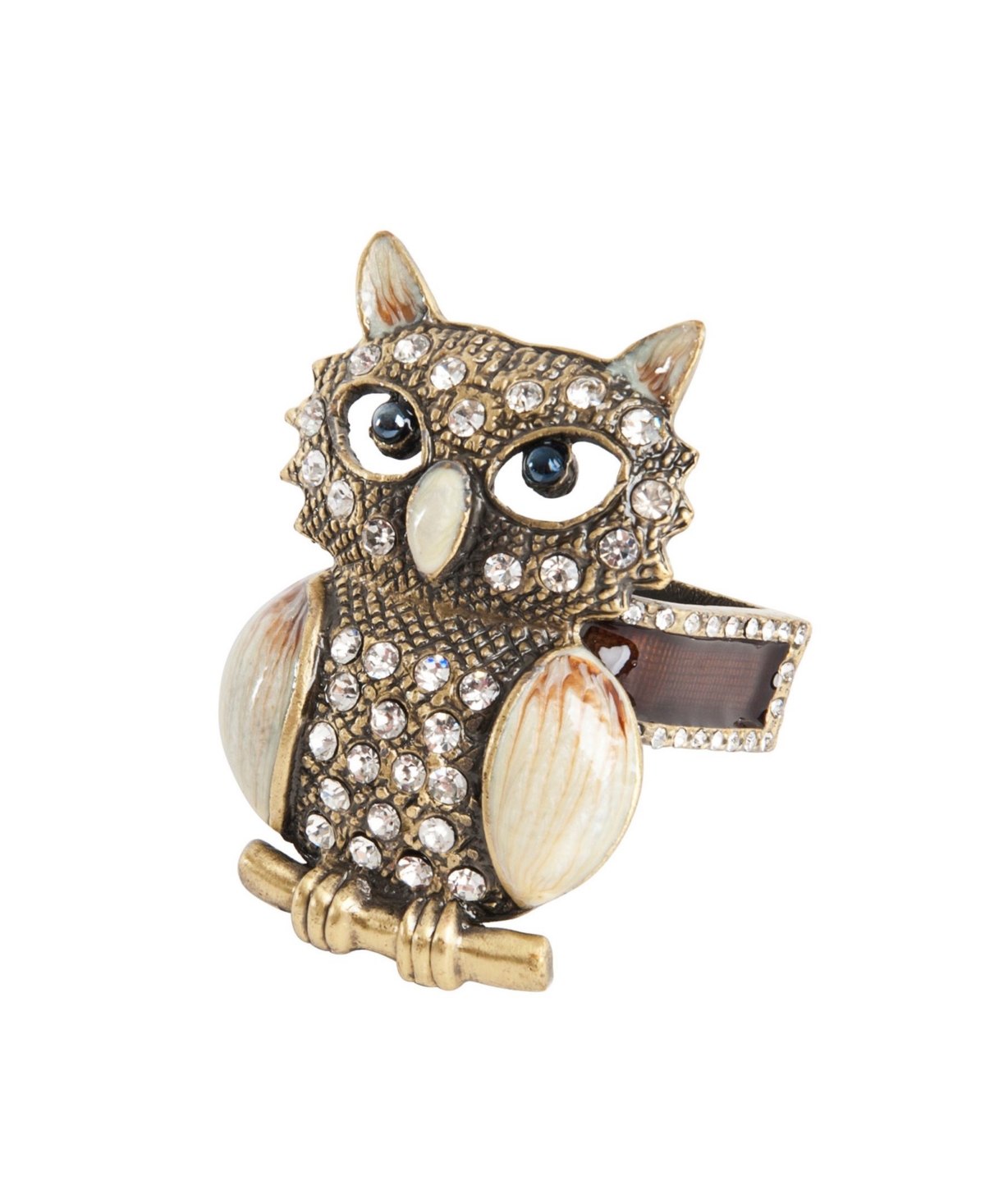 Click here for Saro Lifestyle Owl Napkin Ring  Set of 4 - Bronze prices