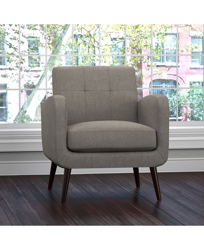 Handy Living Riverwood X Design Arm Chair with Exposed Cherry Wood ...