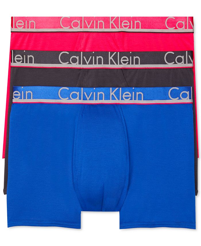 Calvin Klein Men's Comfort Microfiber Trunk 3 Pack - Macy's