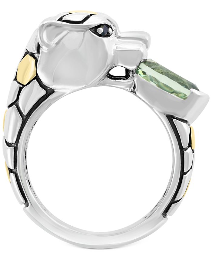 EFFY Collection EFFY® Green Quartz (1-3/4 ct. t.w.) & Black Spinel (1/3 ...