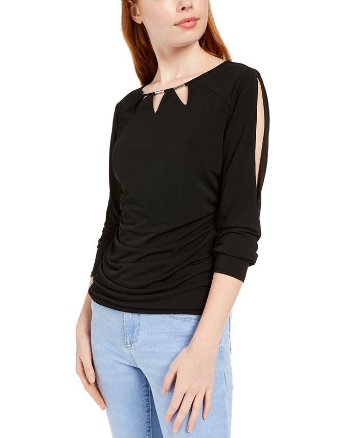 BCX Juniors' Cutout Top - Macy's