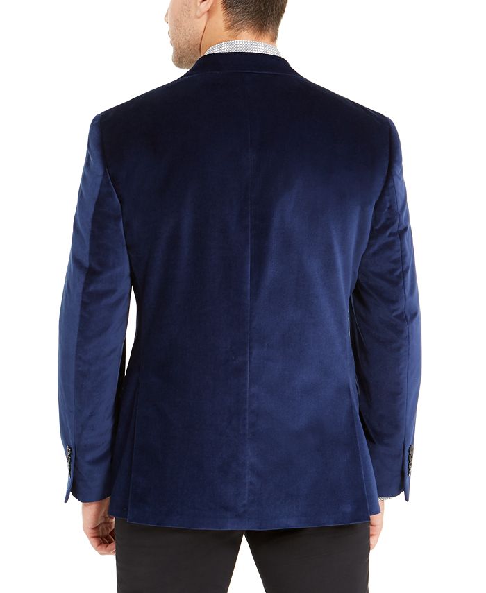 Tallia Men's Blue Velvet Dinner Jacket - Macy's