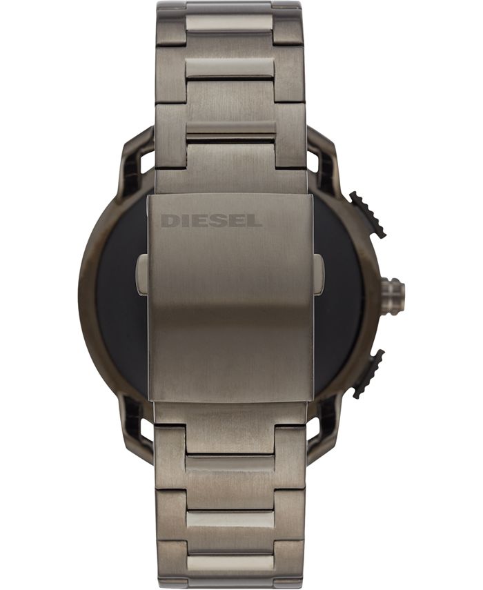 Diesel Tech Men's Axial Gunmetal Ion-Plated Stainless Steel Bracelet ...