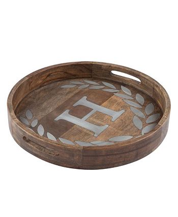 The GG Collection Heritage Collection Monogram Mango Wood Round Tray ...