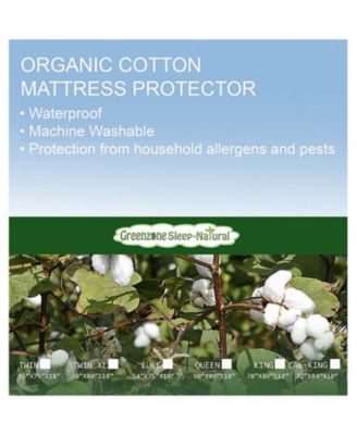 Greenzone Organic Cotton Twin Xl Mattress Protector - Macy's