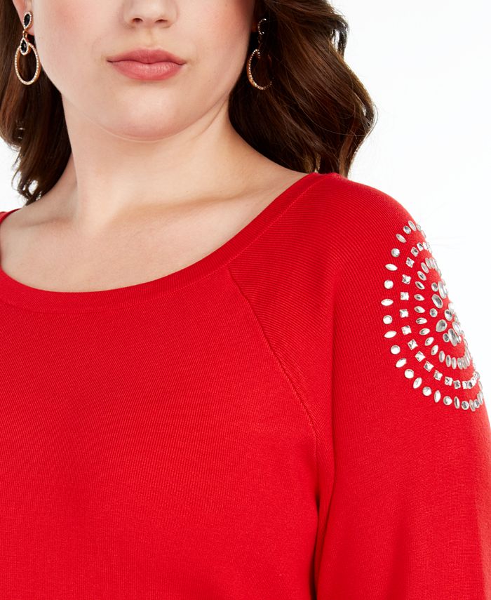 INC International Concepts INC Plus Size Rhinestone Tunic, Created for ...