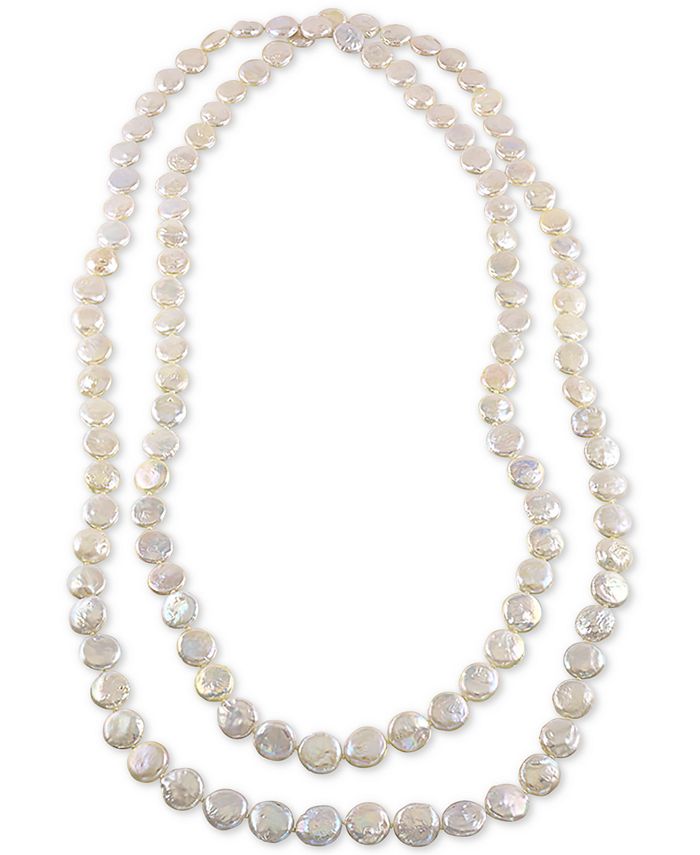 Macys 64 Cultured Freshwater Endless Coin Pearl 12 13mm Strand