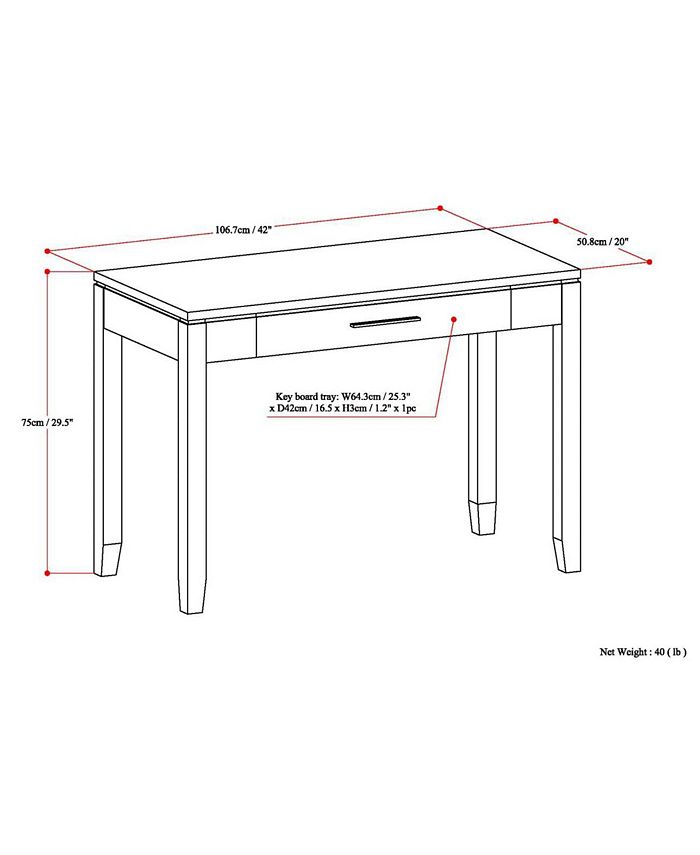 Simpli Home Cosmopolitan Desk - Macy's